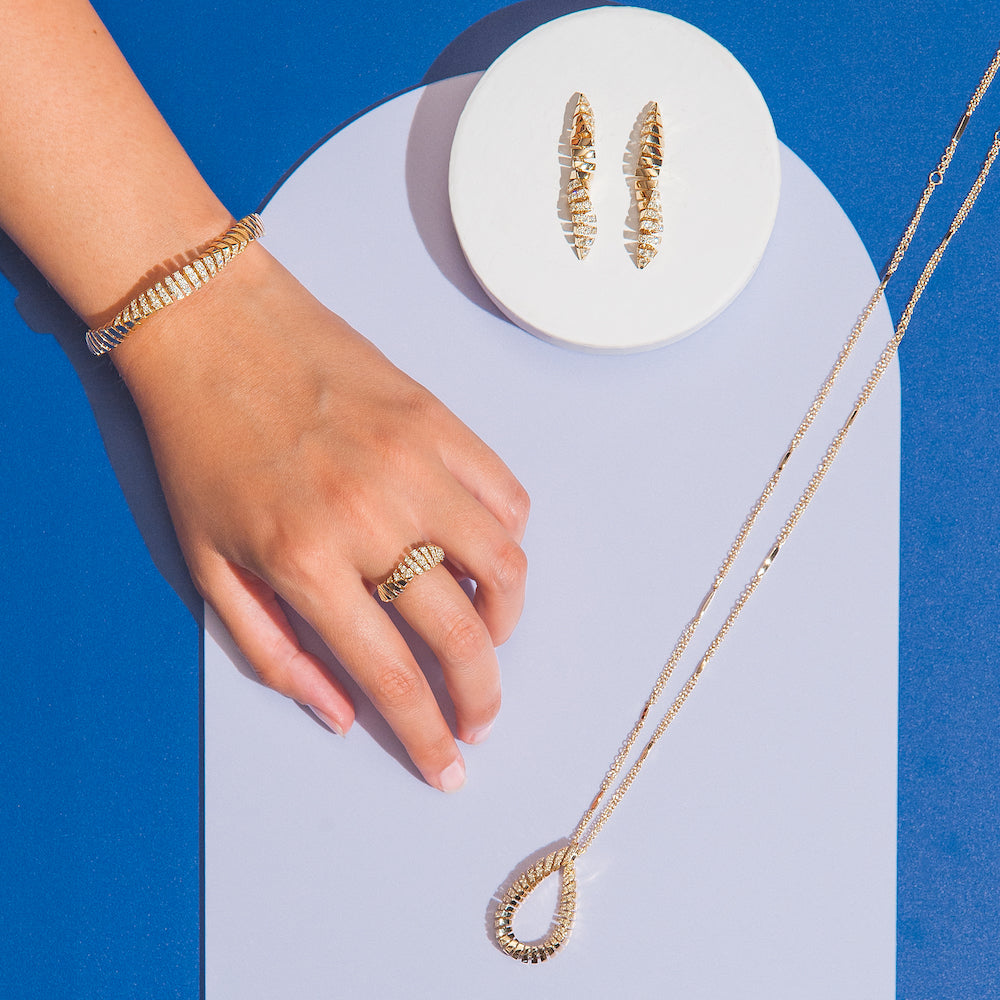 Crescendo Yellow Gold Pendant | Crescendo Collection | FerriFirenze