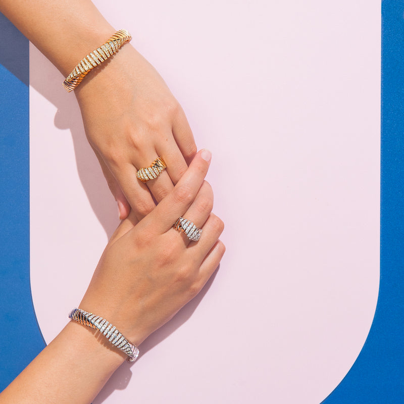 Crescendo White Gold Bracelet | Crescendo Collection | FerriFirenze