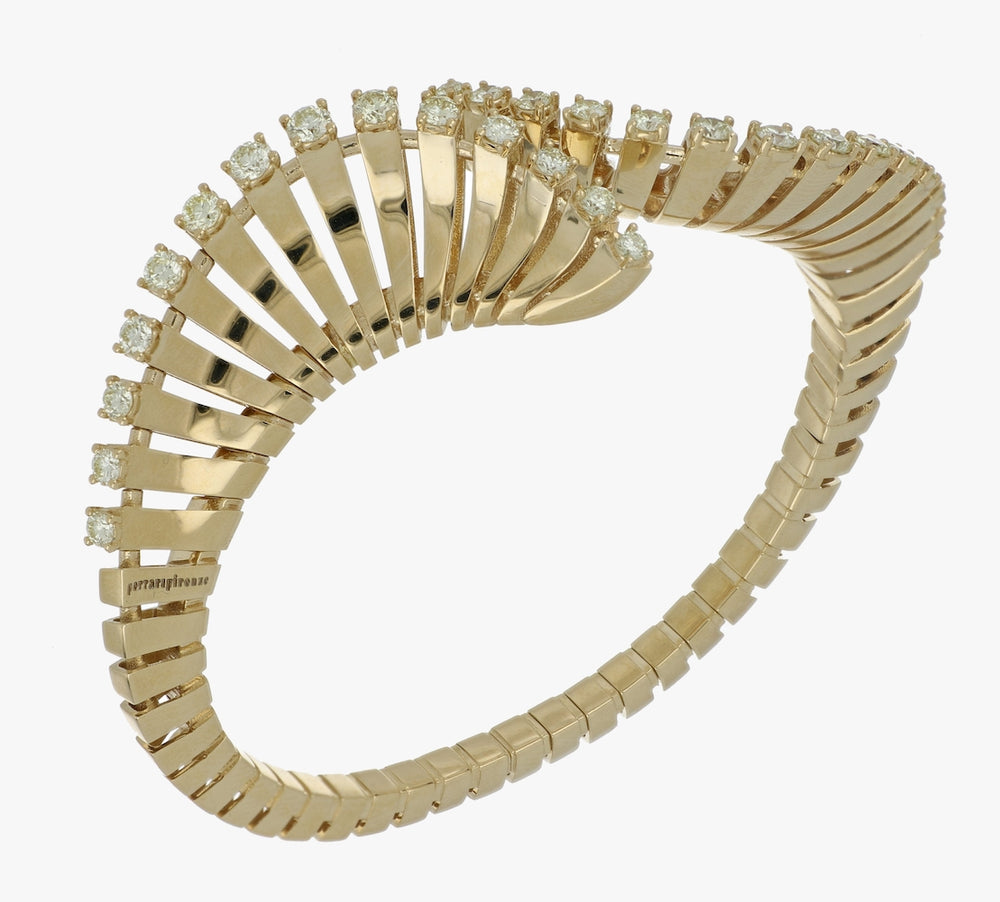 Vito Yellow Gold Contrarié Bracelet | Vito Collection | FerriFirenze